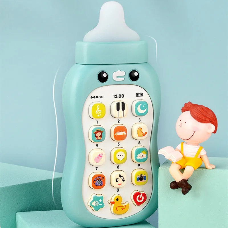 2021-Baby-Pacifier-Simulation-Music-Mobile-Phone-Toys-Infant-Bottle ...
