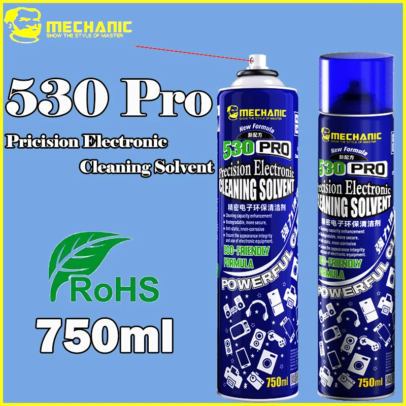MECHANIC 530Pro 750ml Electronic Cleaner Big Capacity Dust Oil Cleaning ...