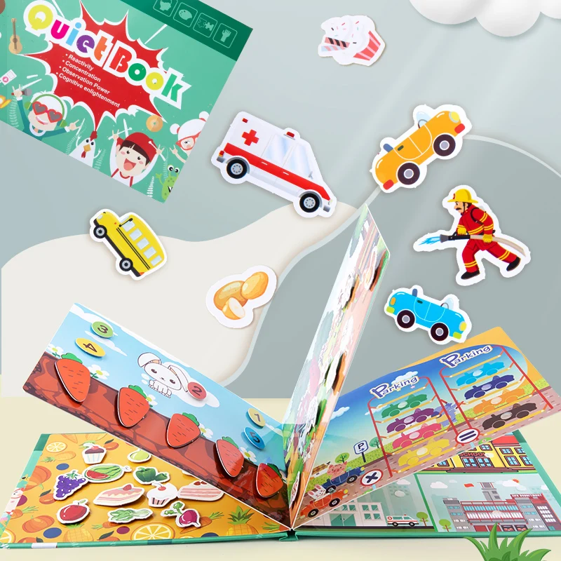 LIQU-Montessori-Busy-Book-for-Kids-Baby-Atividade-Educacional-Quiet ...