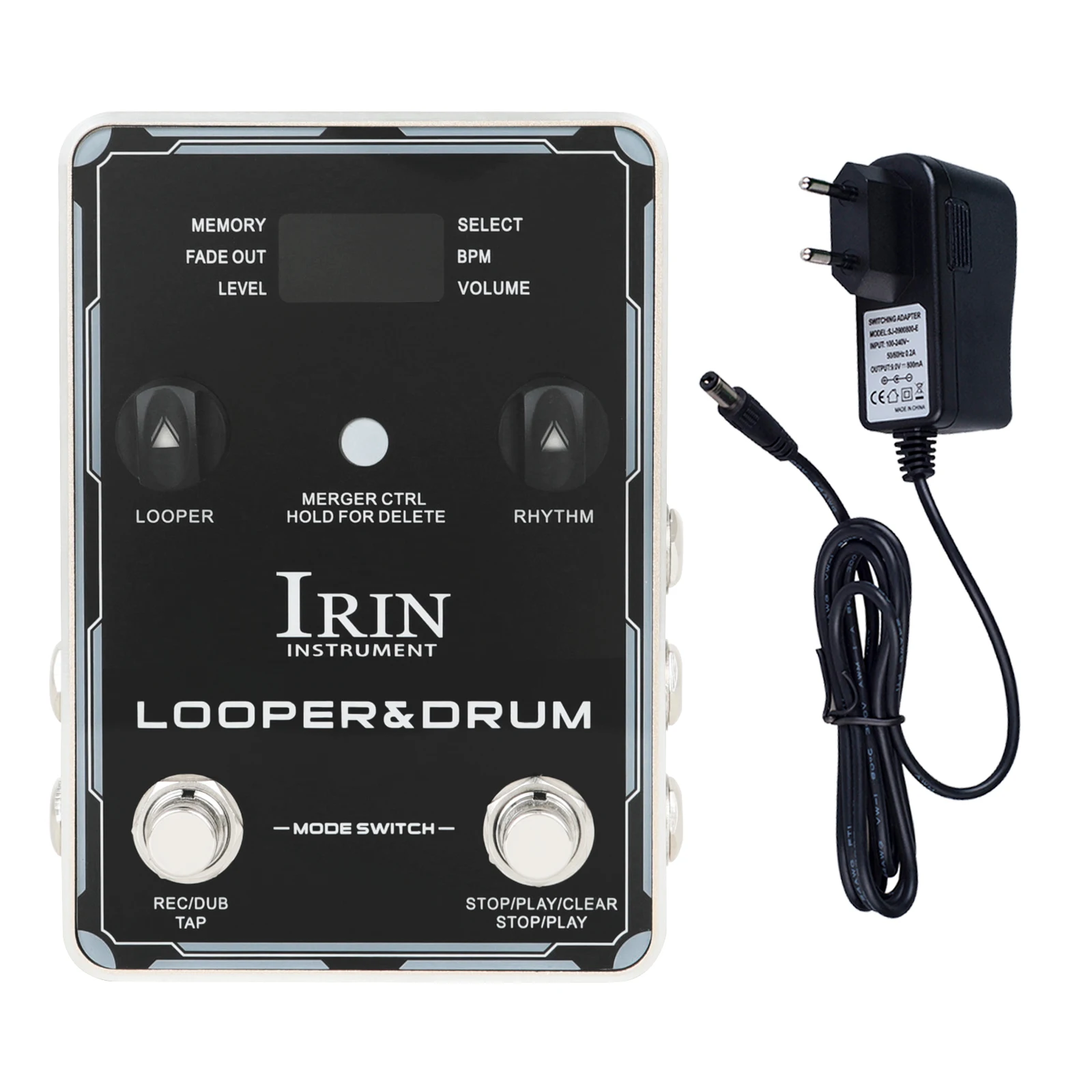 IRIN-Looper-Drum-Electric-Guitar-Effects-Pedal-Phrase-Loops-Drum ...