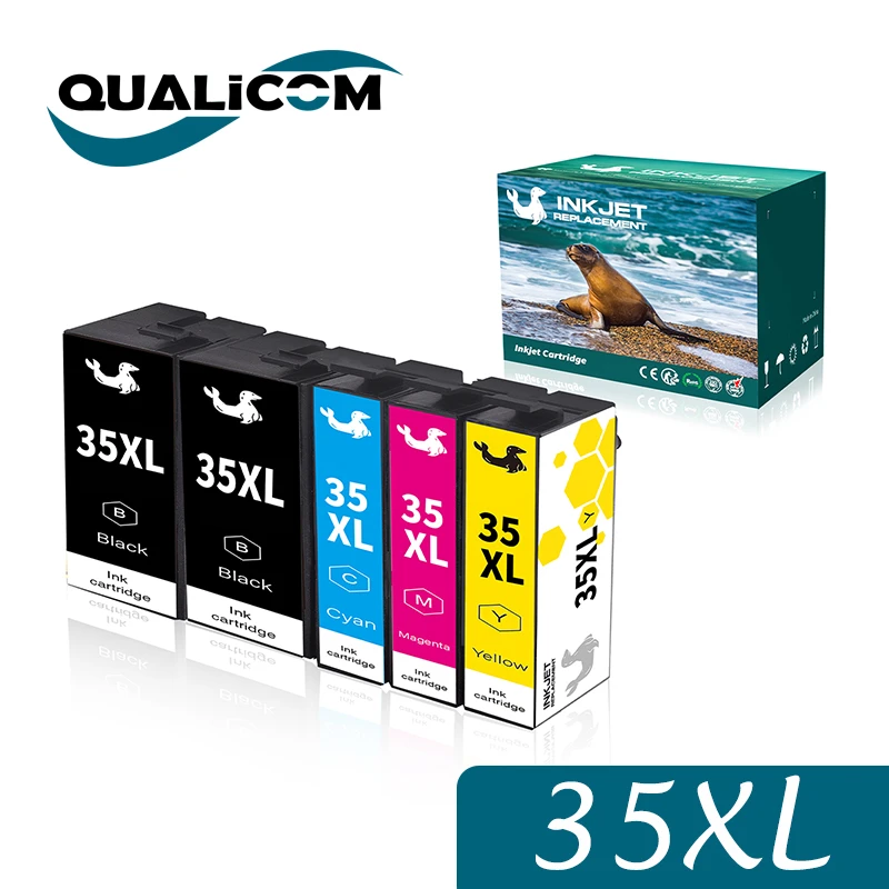 Qualicom 35XL T3591 1SET 5PSC Compatible Ink Cartridge For Epson ...