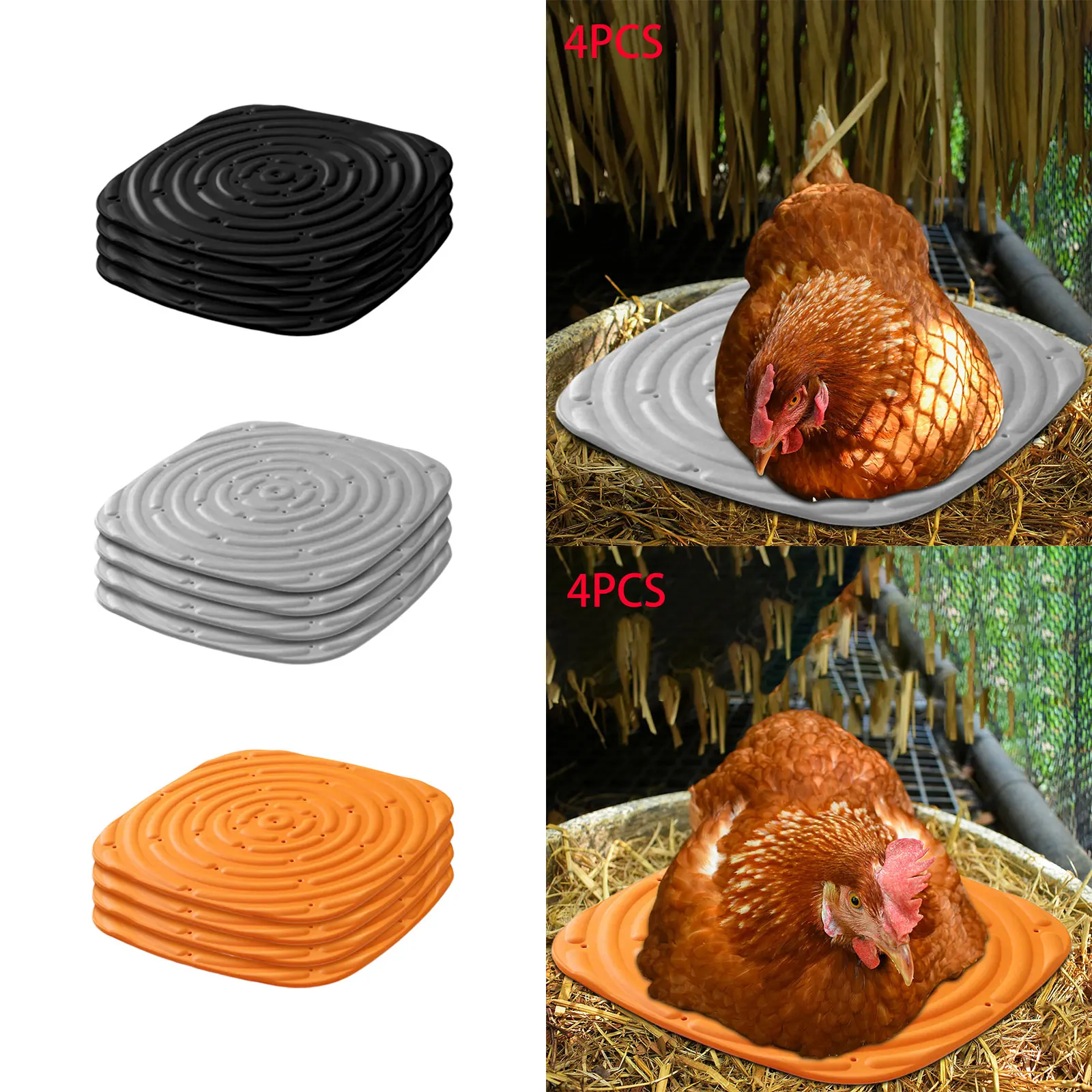 4pcs-Reusable-and-Washable-Chicken-Bedding-Mats-Foam-Chicken-Nesting ...