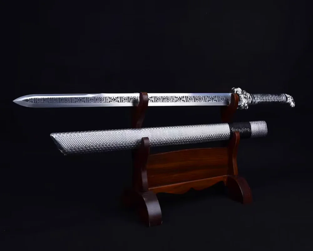 Silver-Tiger-war-sword-cold-weapon-high-manganese-steel-hand-forged-not ...