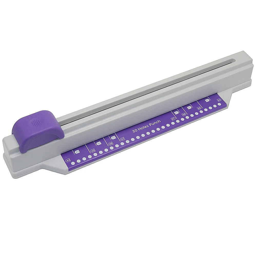 30 Holes Puncher Sliding Light Duty Paper Punch 30 Holes A4 B5 A5 A7 B7 ...