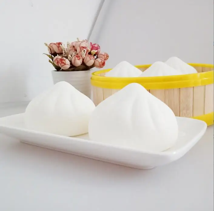 dumpling squishy Simulation Steamed Buns Squeeze Toys Slow Rising ...