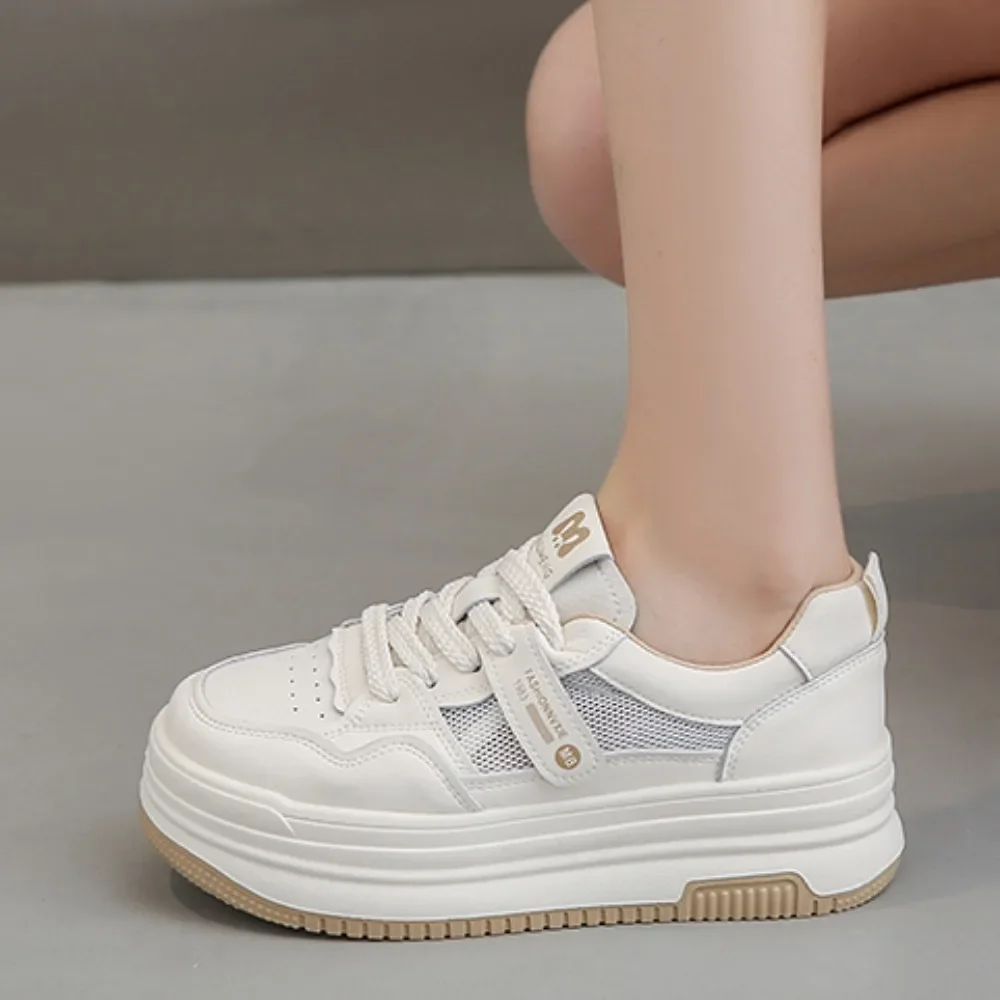 New-Summer-Lace-up-Thick-soled-Women-s-Shoes-Breathable-Mesh-Women-s ...