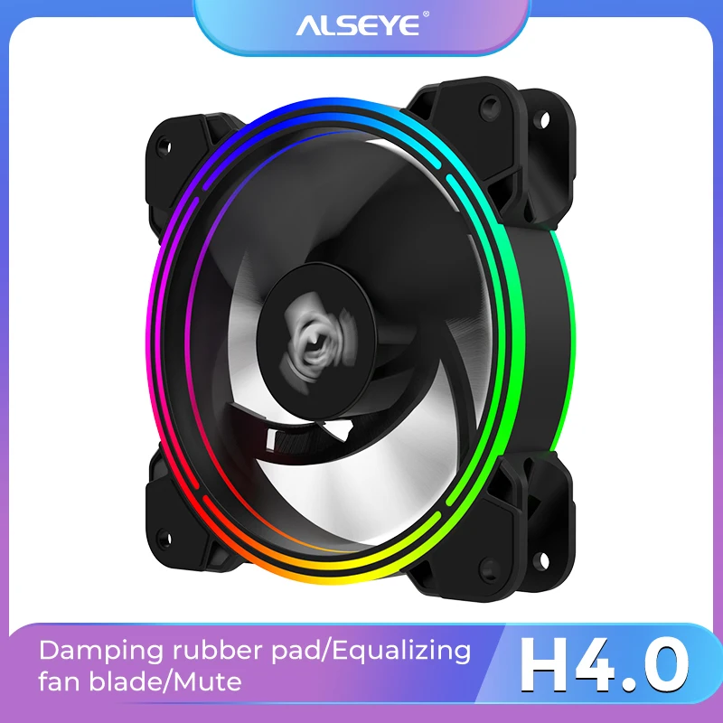 Alseye H4.0 Fan Pc Cooling Fan 4 Pin Pwm 120mm Static Led Rgb Computer ...