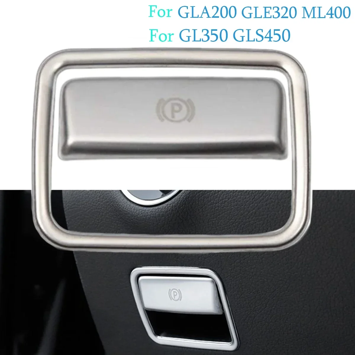 Car Handbrake P Button Foot Hand Brake Release Switch Cover Sticker For ...