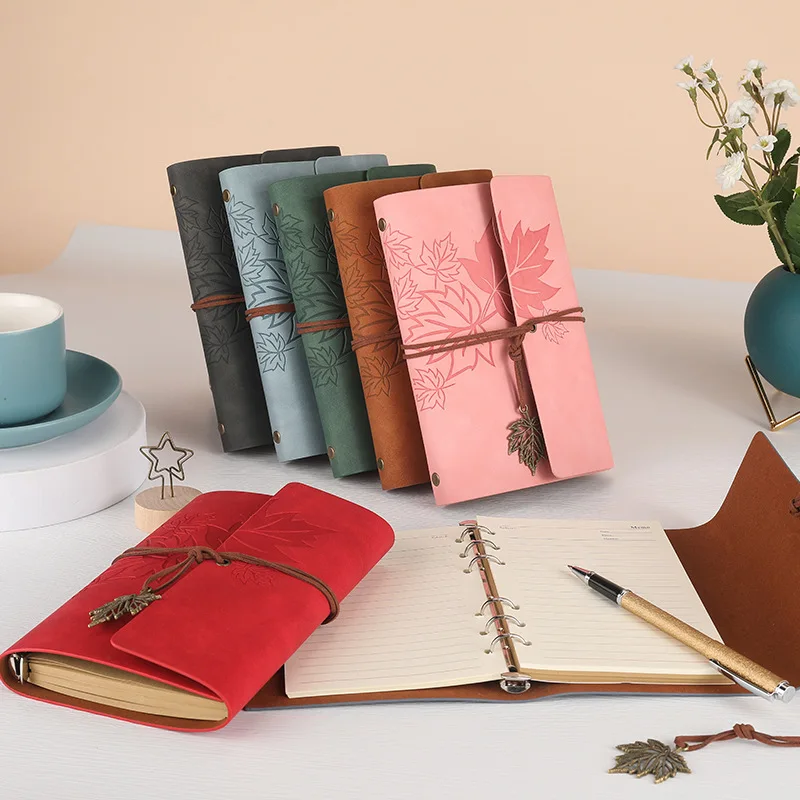 Vintage-PU-Couro-Notebook-A7-Viajantes-Em-Branco-Kraft-Di-rio-Caderno ...