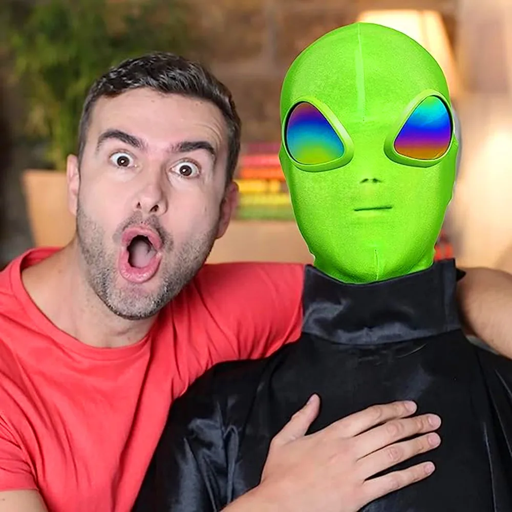 Halloween Alien Mask for ET Alien Cosplay Costume Halloween Party,Alien ...