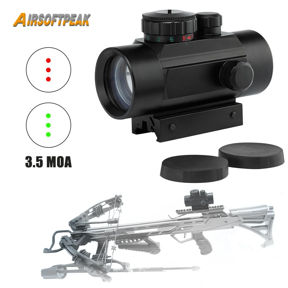 Tactical Red Green Dot Sight Hunting Crossbow Reflex Sight Riflescope ...