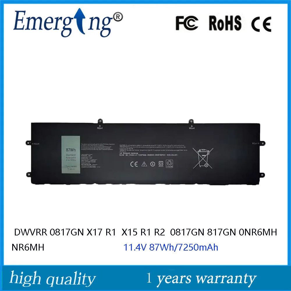 11-4V-87Wh-DWVRR-Laptop-Battery-for-Dell-Alienware-X15-X17-R1-R2 ...