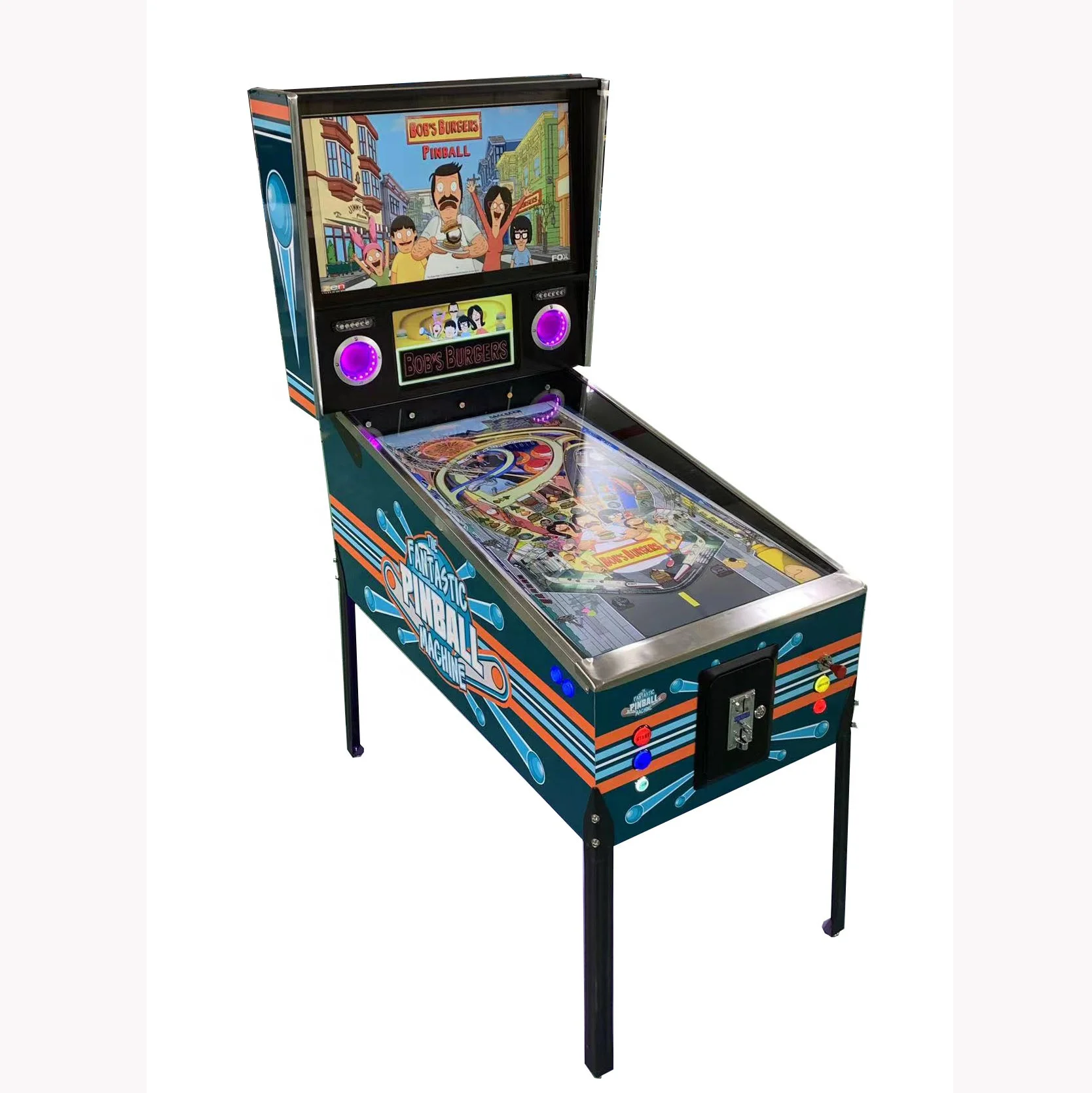coin-operated-LED-playfield-Virtual-digital-pinball-machines-with-1300 ...