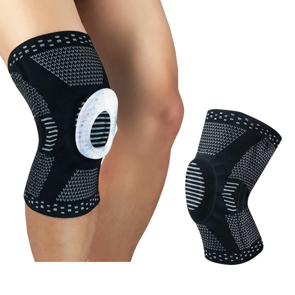 Rodillera-de-manga-comprimida-con-estabilizadores-laterales-almohadillas-de-Gel-para-r-tula ...