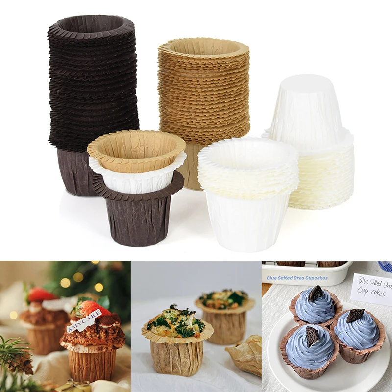 30pcs Muffins Cup Paper Cupcake Wrapper Baking Cups Cases Muffin Boxes ...