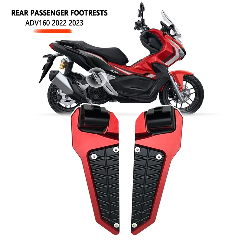 Motorcycle-Rear-Pillion-Passenger-Footrests-Foot-Rest-Pegs-Pad-Step ...