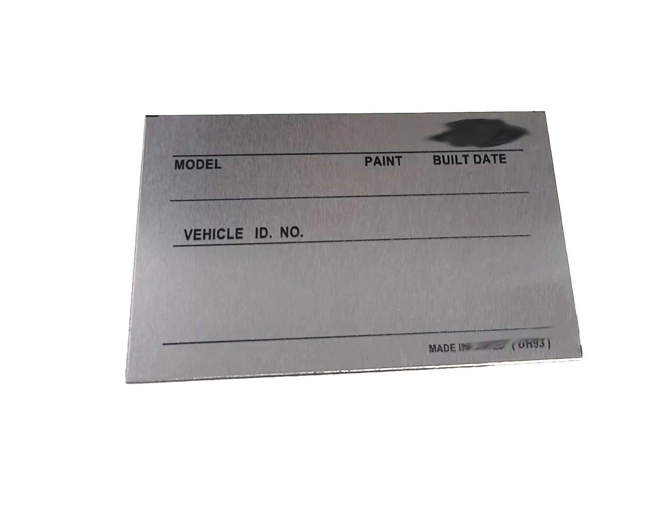 Aluminum Blank or Custom Engraved TRAILER WEIGHT PLATES PLANT FLATBED ...