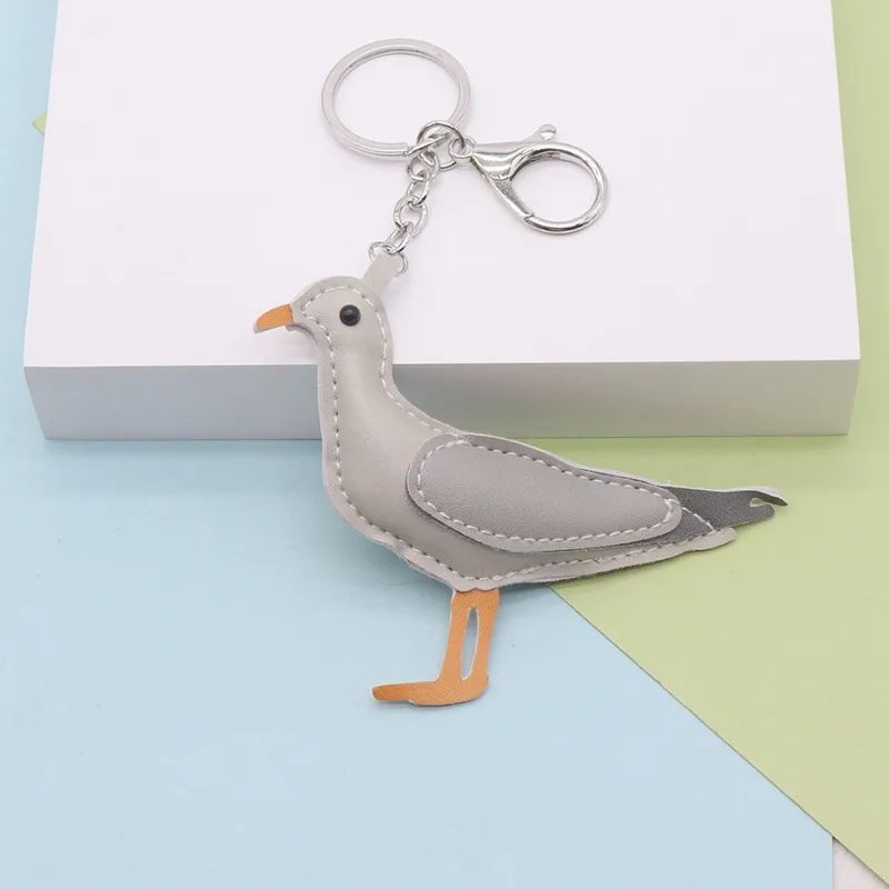 Personalized Pigeon Seagull Goldfish Leather Bag Pendant Cute Pigeon ...