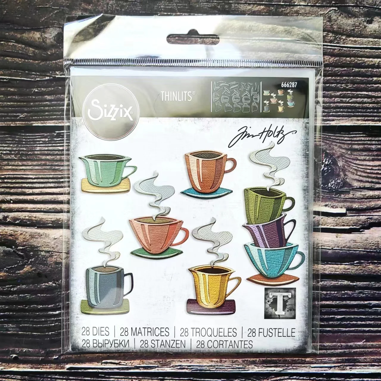 Sizzix666287 Thinlits Die Set 28PK Papercut Café by Tim Holtz| | - AliExpress