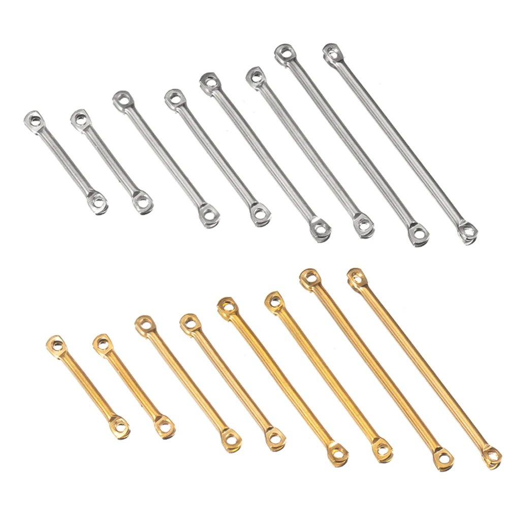 20pcs-15-20-25-30mm-Stainless-Steel-Wire-Long-Bar-Stick-Connector-Link ...