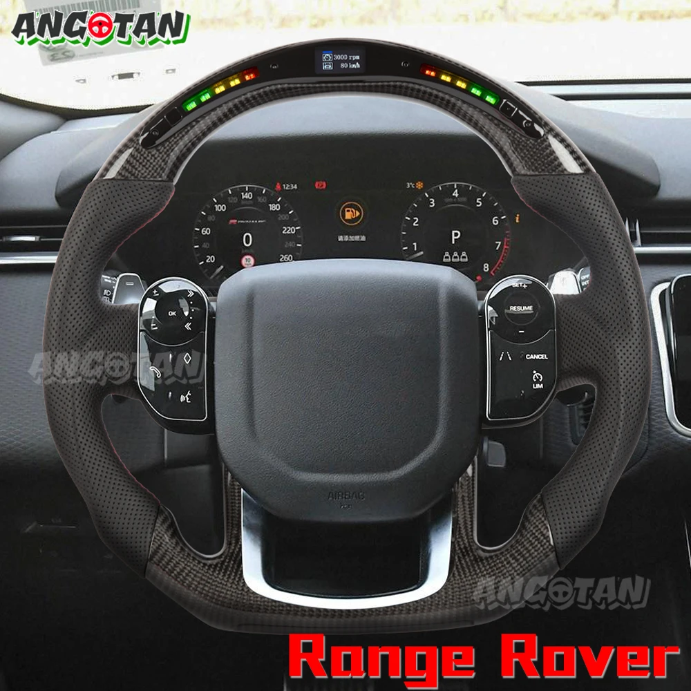 Upgrade-LED-Carbon-Fiber-Car-Steering-Wheel-Fit-For-Range-Rover-Sport ...