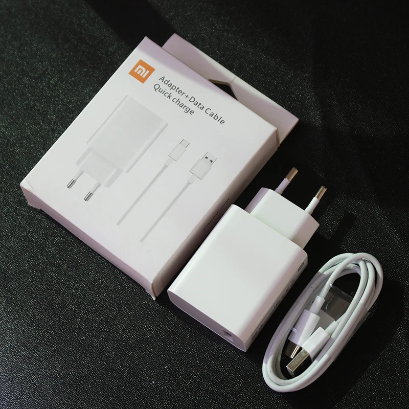 Xiaomi-Turbo-Charger-USB-EU-plug-27W-Adapter-Fast-charging-Type-C-Cable ...
