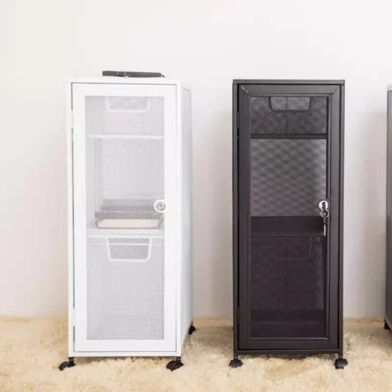 Metal Mesh Security Storage Cabinet Office with Lock File Cabine Home ...