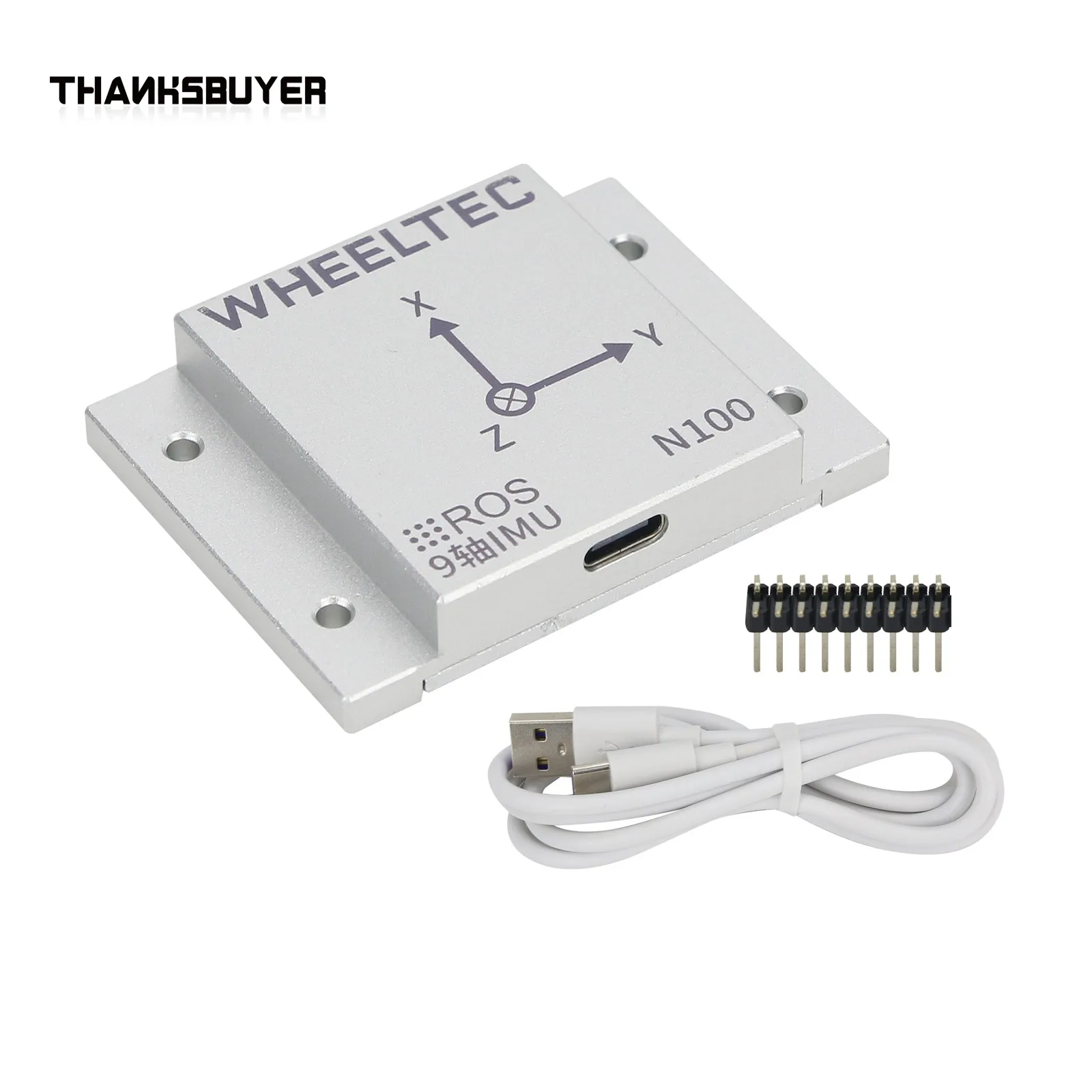 WHEELTEC-N100-IMU-Module-w-Metal-Shell-9-Axis-Attitude-Sensor ...