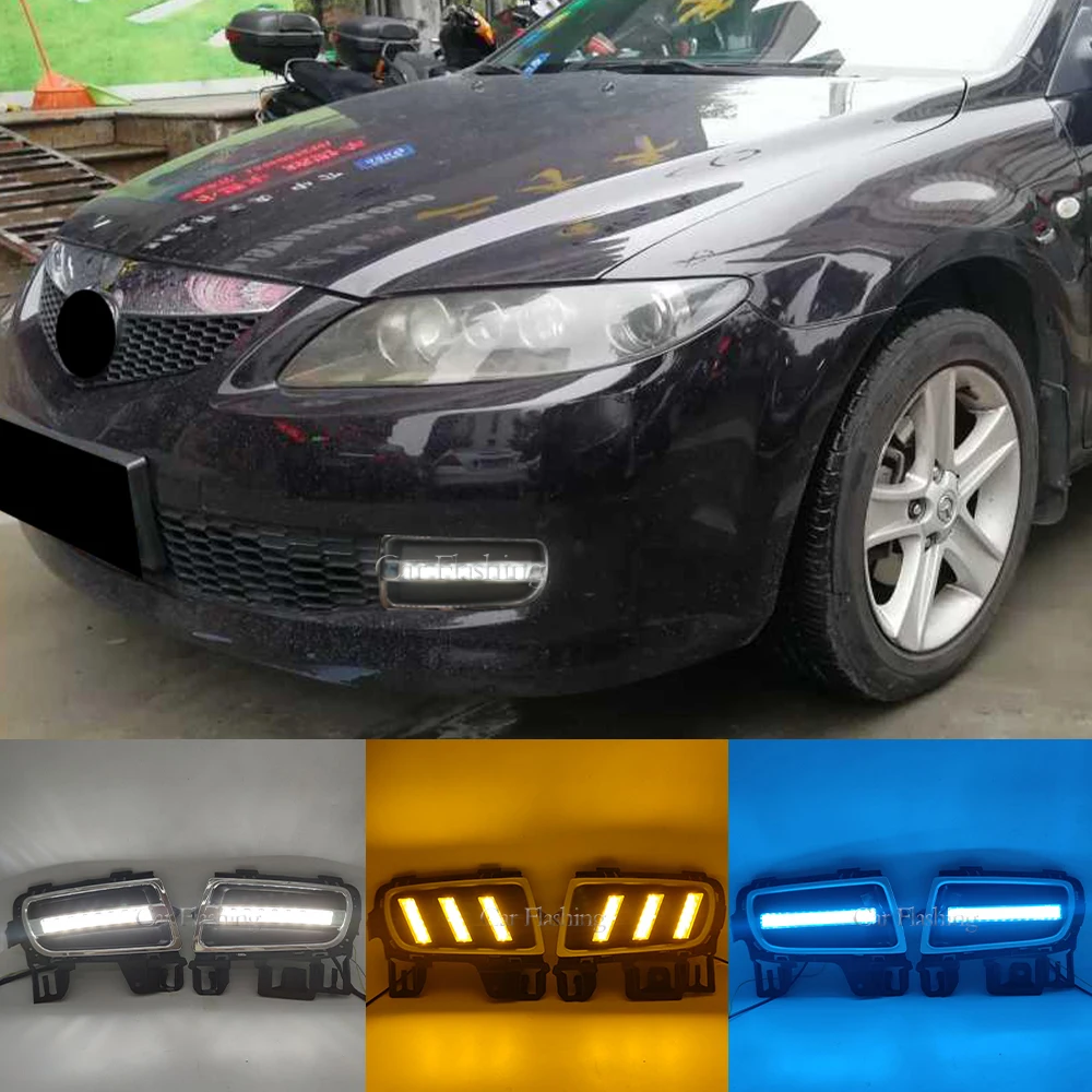 For Mazda 6 Mazda6 2006 2007 2008 2009 LED DRL Daytime Running Light ...