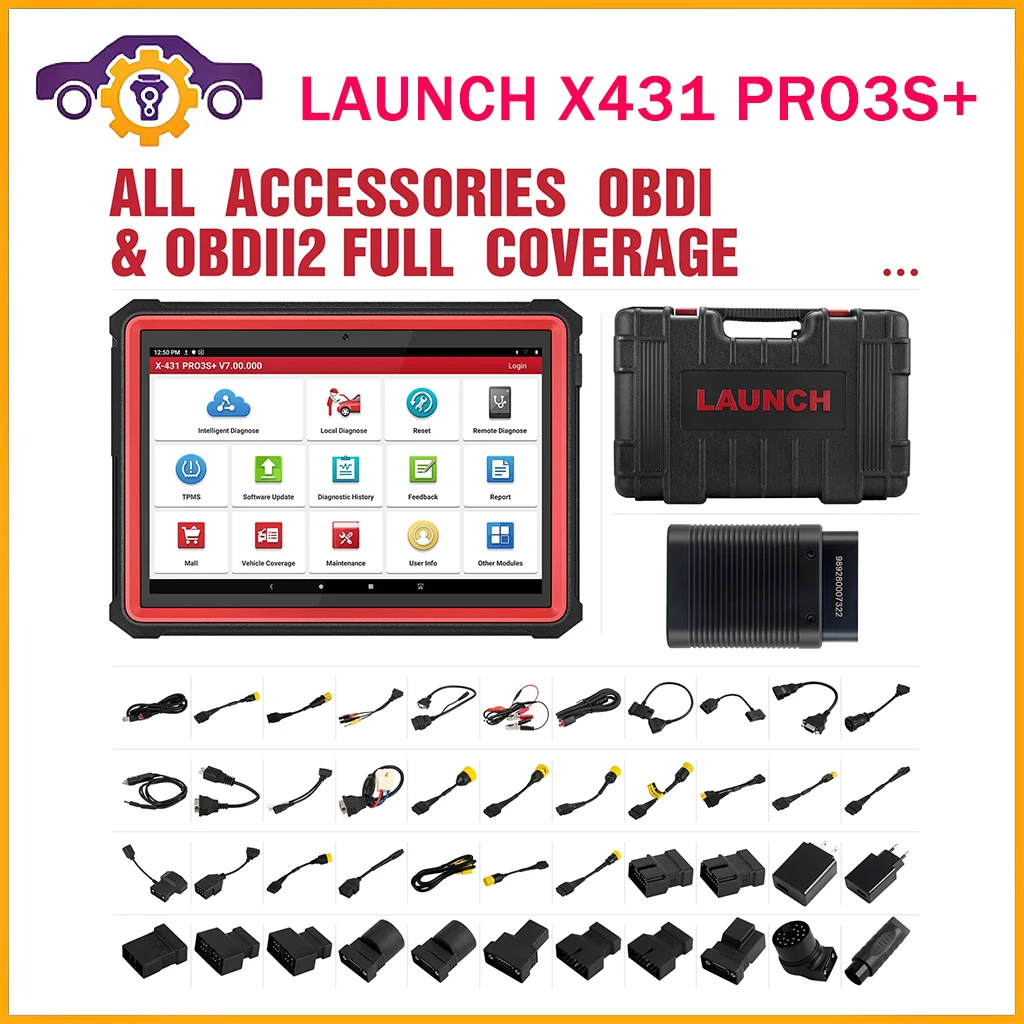 LAUNCH-X431-pro3s-Plus-10-1-Full-system-Automotive-Diagnostic-tools-ECU ...