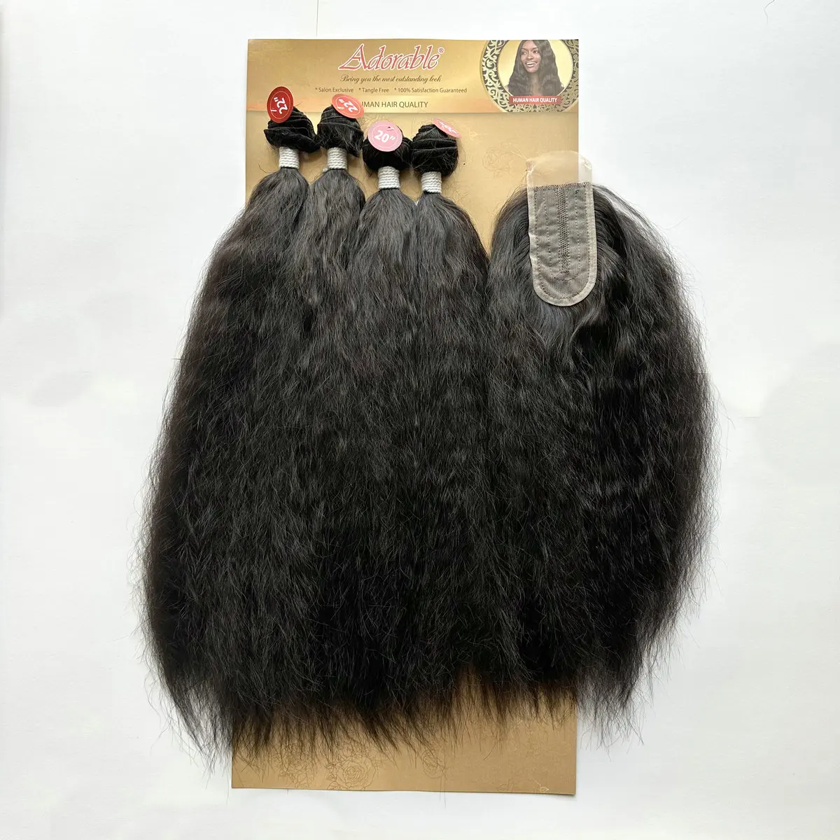 Adorable-Afro-Kinky-Straight-One-Pack-Solution-Packet-Synthetic-Hair ...
