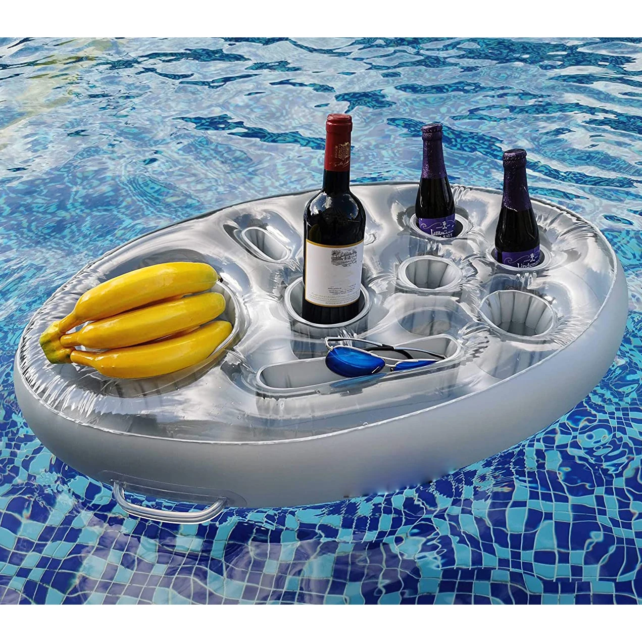 Summer Party Bucket Cup Holder Inflatable Pool Float Beer Drinking ...