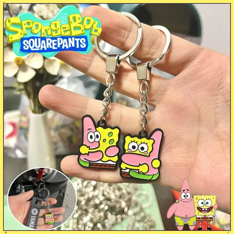 SpongeBob-Metal-Keychain-Patrick-Star-Cute-Cartoon-Couple-Keyring ...