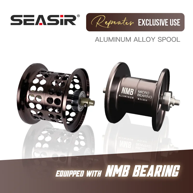 SEASIR-REPEATER-Baitcasting-Reel-Aluminum-Alloy-Spare-Spools-Metal ...