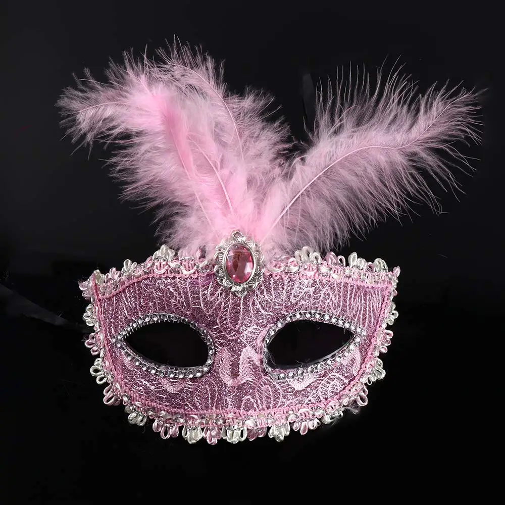 Silver And Pink Masquerade Masks