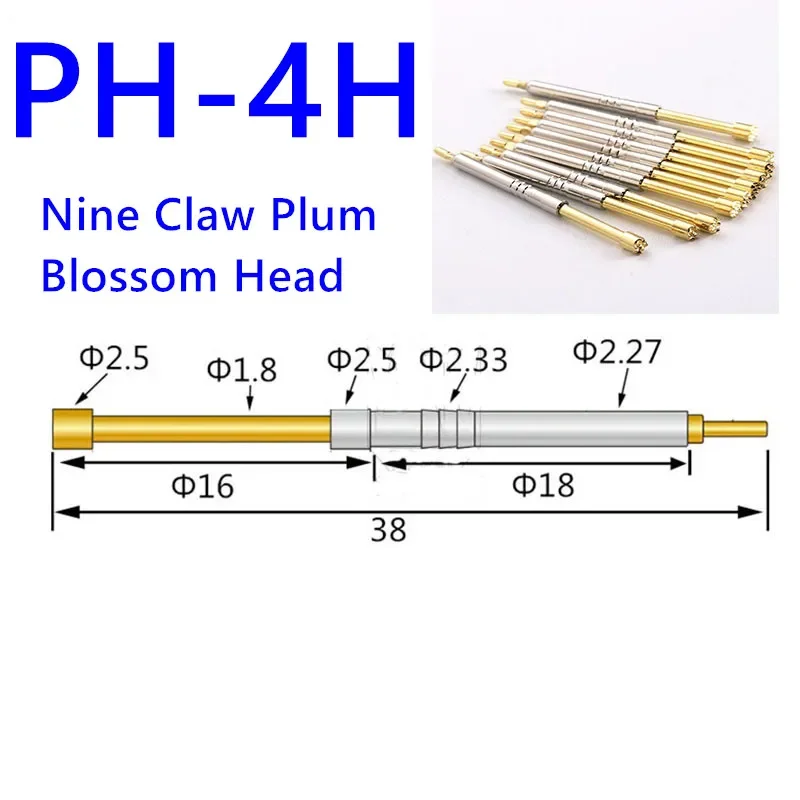 Hot-PH-4H-Metal-Probe-Huarong-Long-38mm-Test-Pin-Spring-Needle-Nickel ...