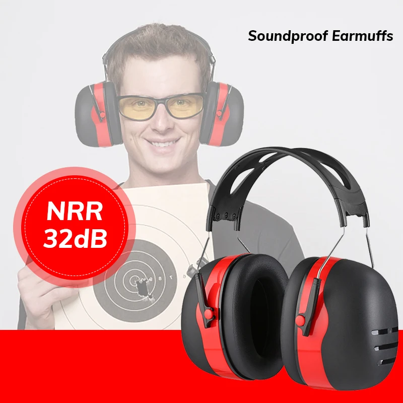 Adjustable-Ear-Defenders-32dB-Earmuffs-Hearing-Protection-Ear-Defenders ...
