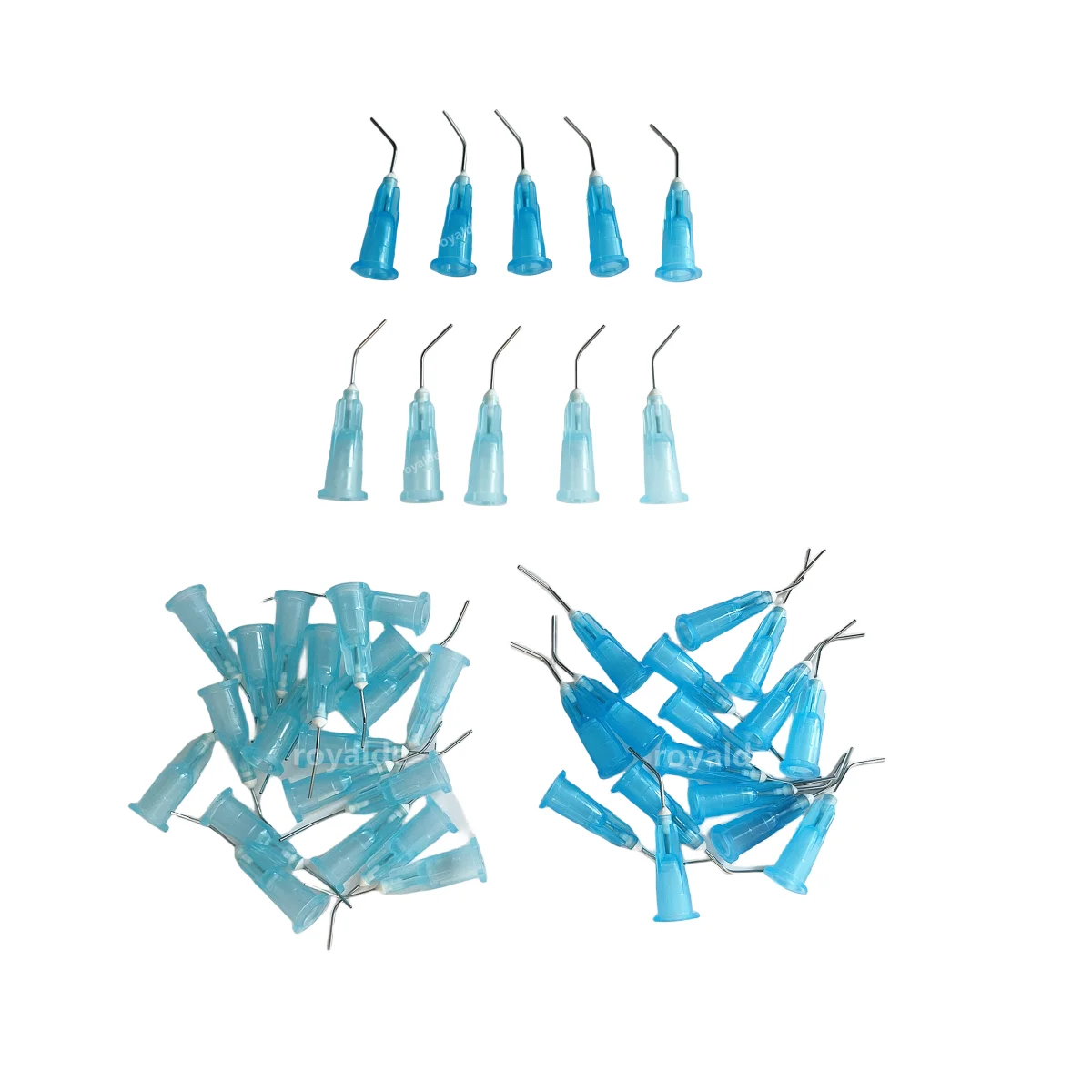 20Pack Dental Etch Flow Resin Pre-bent Needle Micro Conveyor Syringe ...
