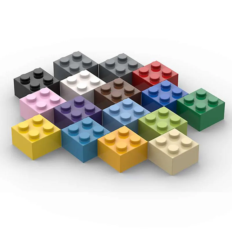 30pcs-lot-Bulk-Blocks-Building-Bricks-Thick-2X2-Educational-Assemblage ...