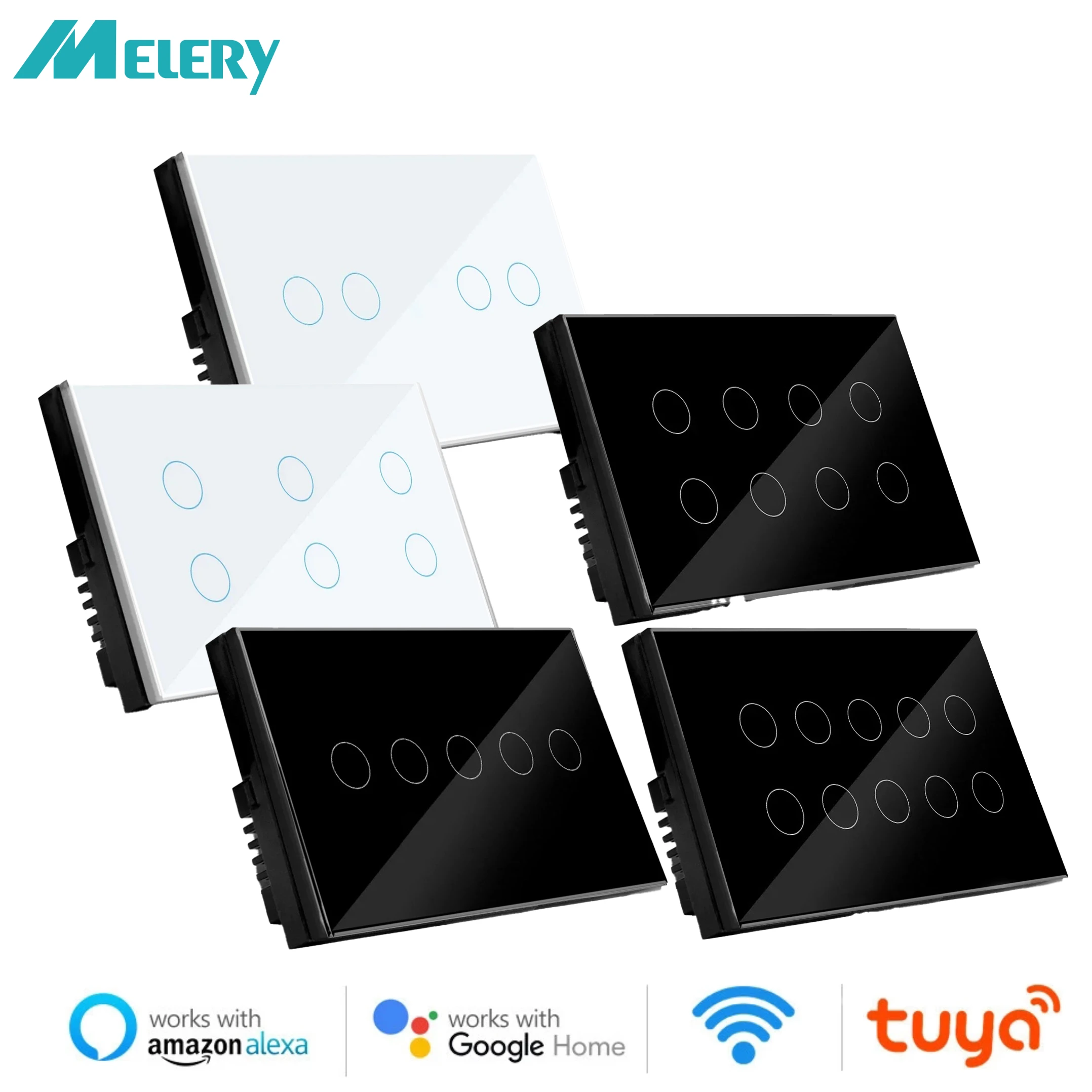 Melery-Wifi-Smart-Light-Wall-Switch-4-5-6-8-10Gang-Touch-Sensor-Glass ...