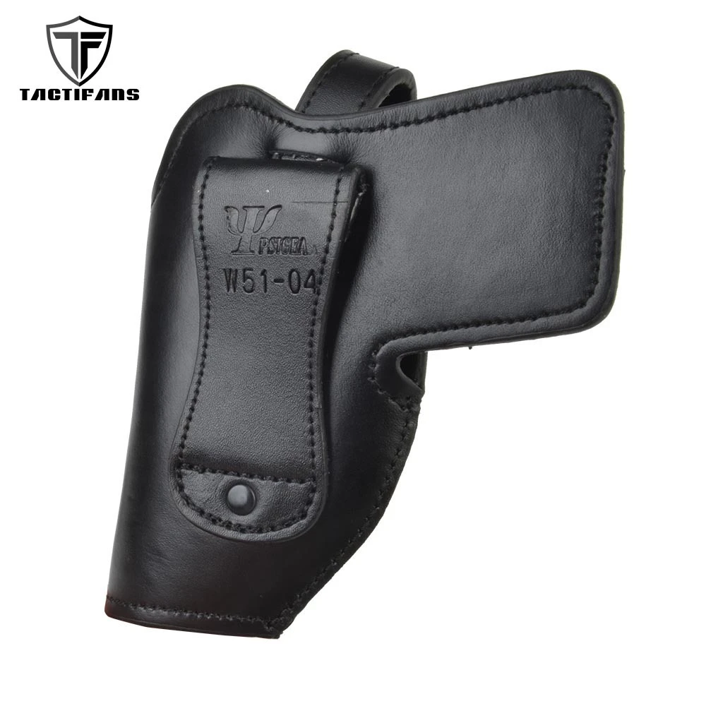 Tactical Cow Leather Pistol Holster Cowhide Military Hangun Army Glock ...