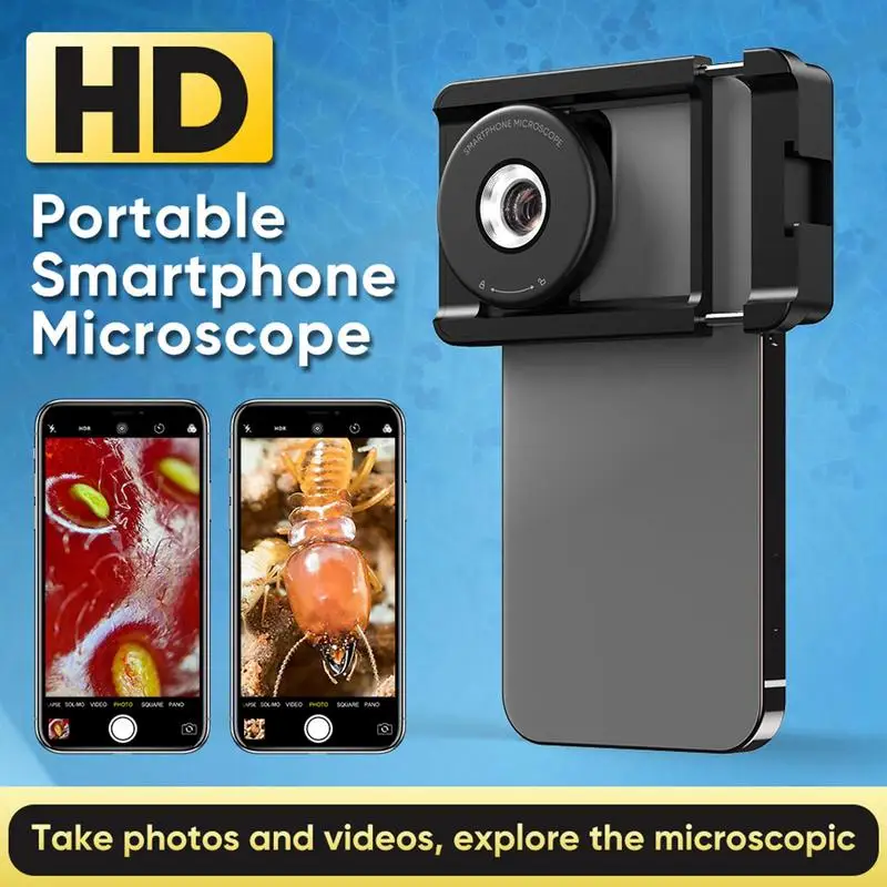 Mobile-Phone-Microscope-100X-Microscope-Lens-Attachment-Smartphone ...