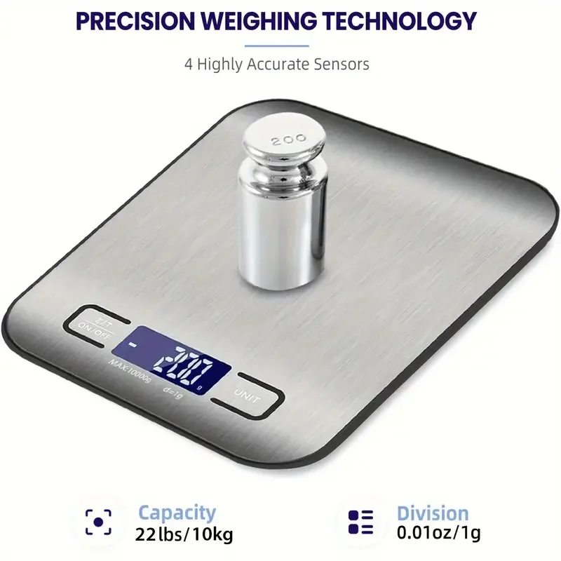 1000g stainless steel Electronic cooking scale Home and kitchen ...
