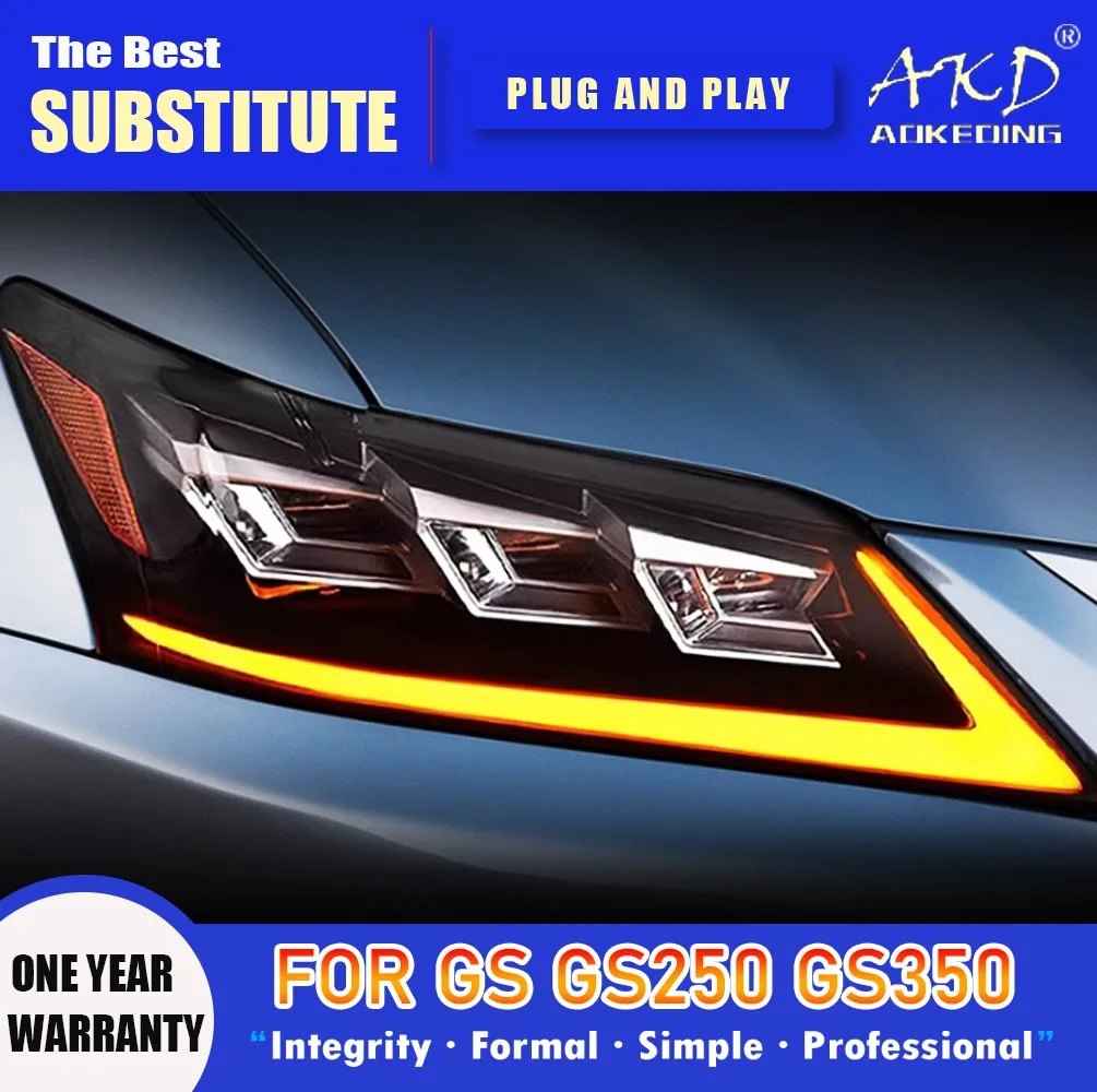 AKD-Head-Lamp-for-Lexus-GS-GS250-LED-Headlight-2012-2015-Headlights ...