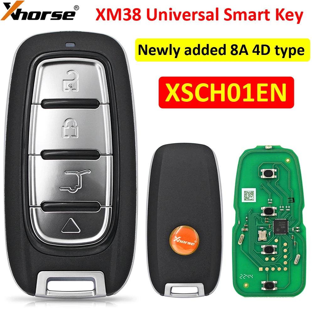 Xhorse Xm38 Universal Smart Key Xsch01en Ke.lsl Style Support 4d 8a 46 ...