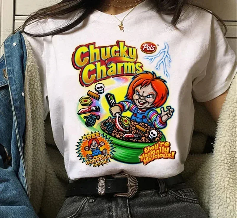 Camiseta-con-estampado-gr-fico-de-Chucky-para-mujer-ropa-de-calle ...
