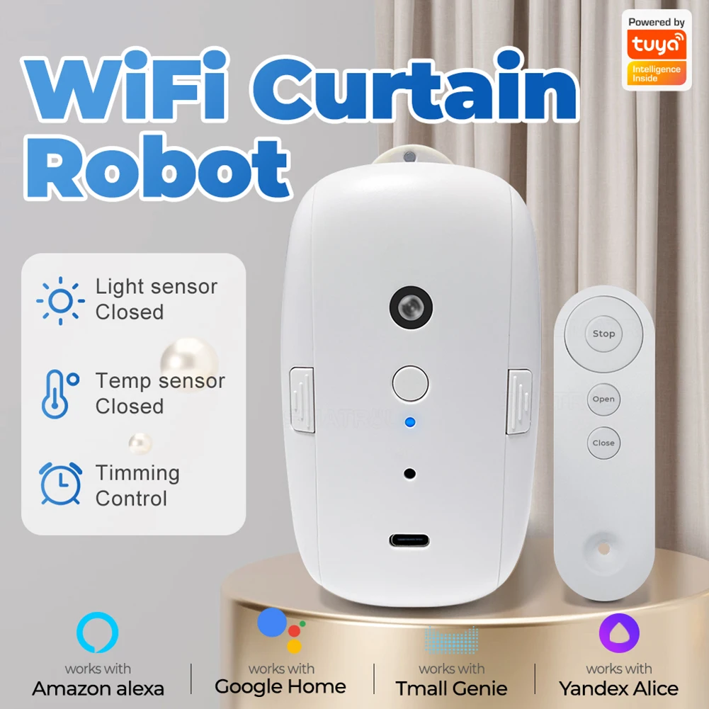 Tuya-Smart-Curtain-Motor-BT-Voice-Control-Switch-Bot-Electric-Curtain ...