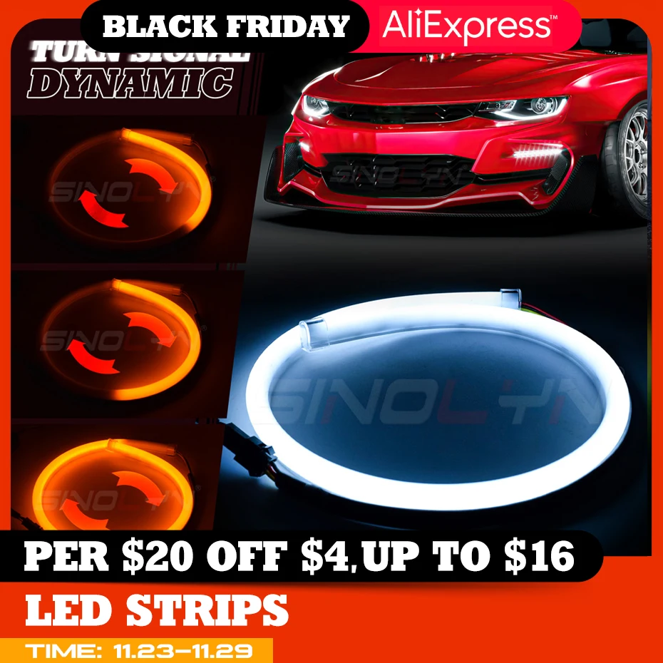 LED-Strips-Sequential-Flowing-Dynamic-Turn-Signal-Lights-DRL-Flexible ...