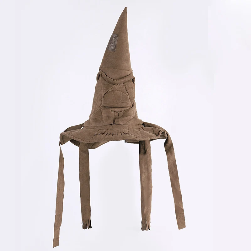 Movies-Sorting-Hat-Leather-Witch-Takling-Wizard-Hats-Halloween-Party ...
