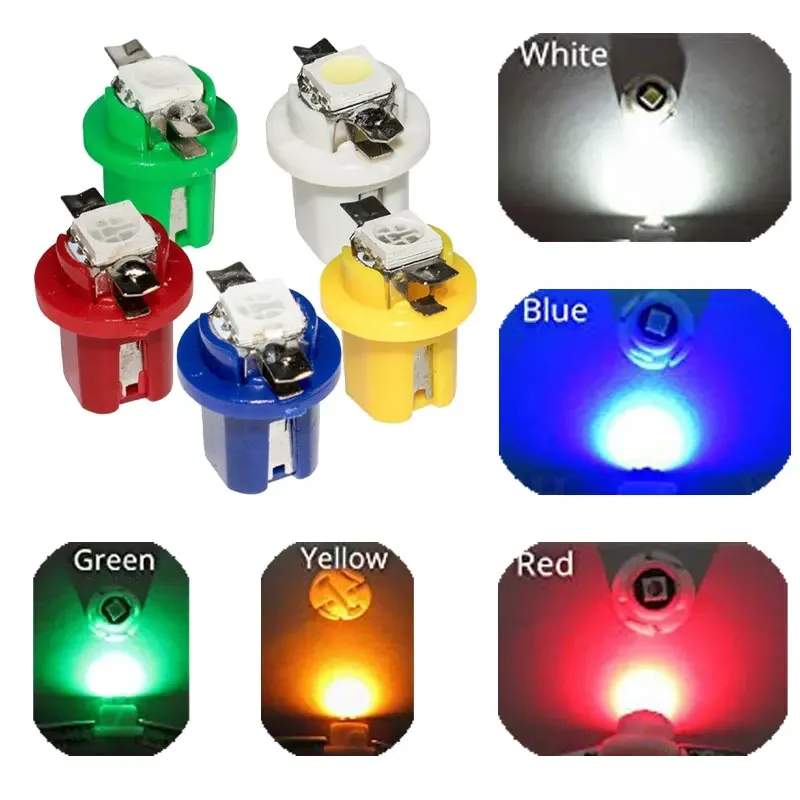 5/10Pcs 12V T5 LED Car Instrument Panels Bulbs Instrument Panel Light ...